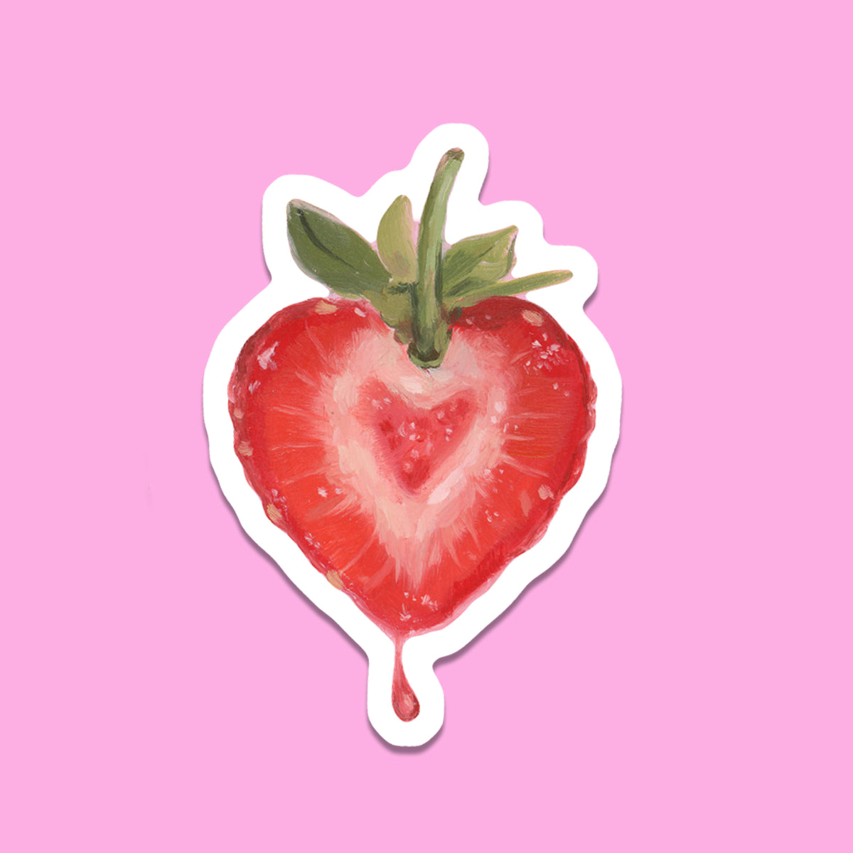 Strawberry Half Sticker – nogobed